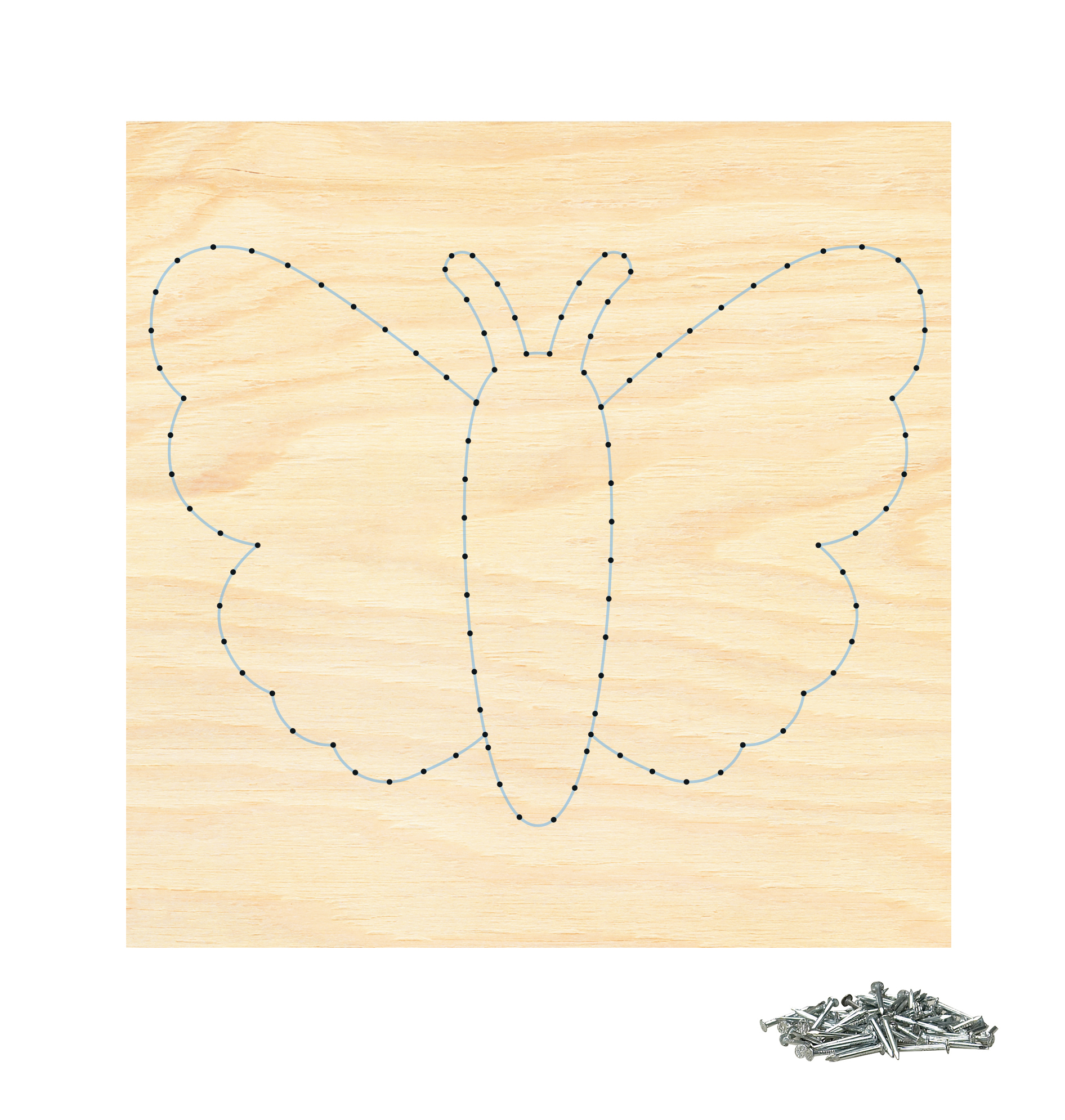 Nagelbild, Fadenbild, Fadenspannbild, String Art mit Motiv ...
